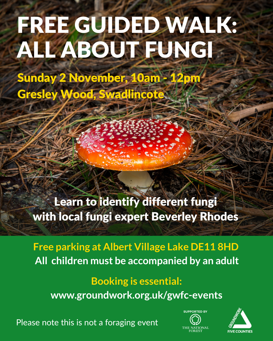 FREE Guided Walk: All about fungi - Groundwork